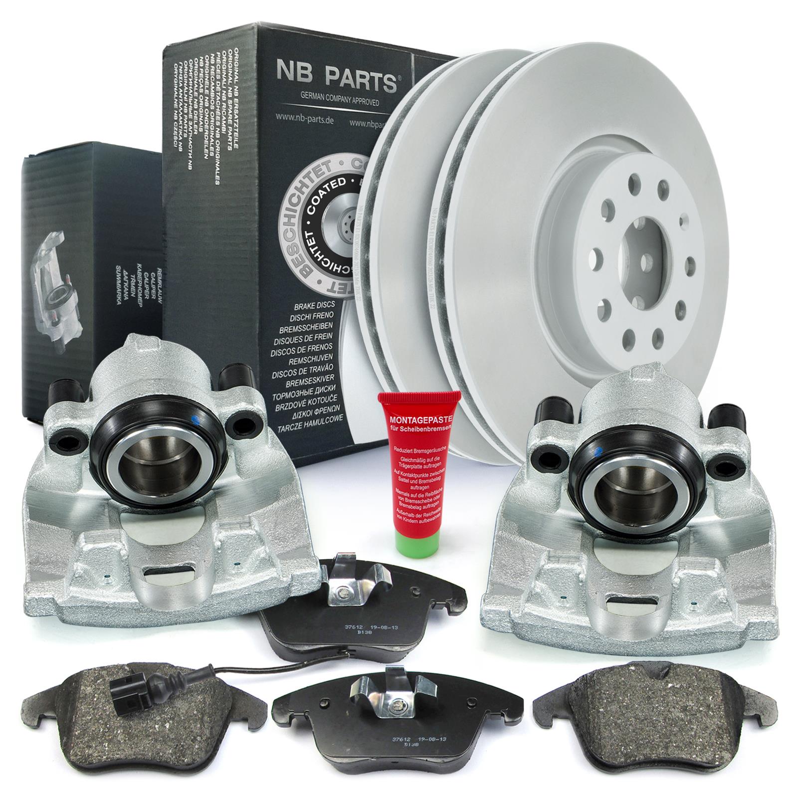 Pinza Freno Dischi 312mm Pastiglie Anteriori per Audi Q3 Seat Alhambra VW