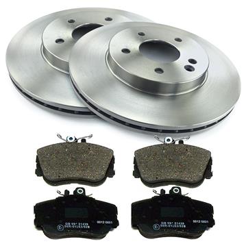 2x Bremsscheibe 284mm + Bremsbeläge vorne Mercedes-Benz C-KLASSE W202 ...